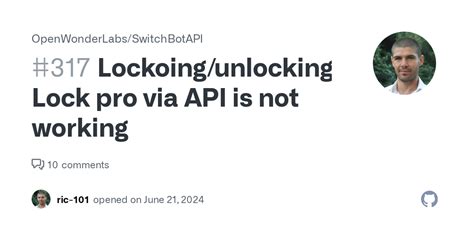 Lockoingunlocking Lock Pro Via Api Is Not Working · Issue 317