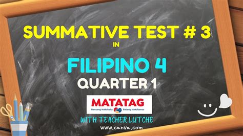Matatag Curriculum Summative Test Grade 4 Quarter 1 Dll