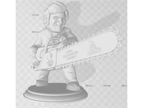 Stl File Milei With Chainsaw・3d Printable Model To Download・cults