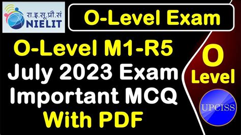 O Level M1 R5 Theory Exam 100 Important Mcq Theory Exam Questions