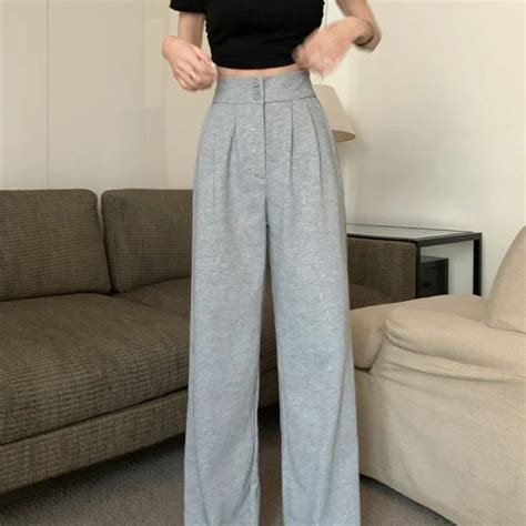 Jual Summer Casual High Waist Loose Wide Leg Pants 1766 S M L Xl