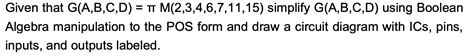 solved given that g a b c d πm 2 3 4 6 7 11 15 simplify