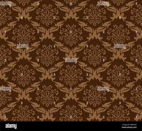 Seamless Damask Pattern Stock Vector Image Art Alamy