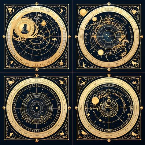 Premium Photo Set Of Renaissance Astronomy Love Letter Celestial Map