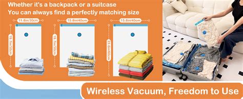 12 Pack Vacuum Bags For Travel With Rechargeable Air Pump