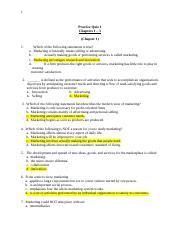 Practice Quiz 1 Docx 1 Practice Quiz 1 Chapters 1 3 Chapter 1 1 Which Of The Following