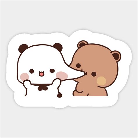 Dudu Eating Bubus Cheek By The Shop Sparks Favorite Character Stickers Heartwarming