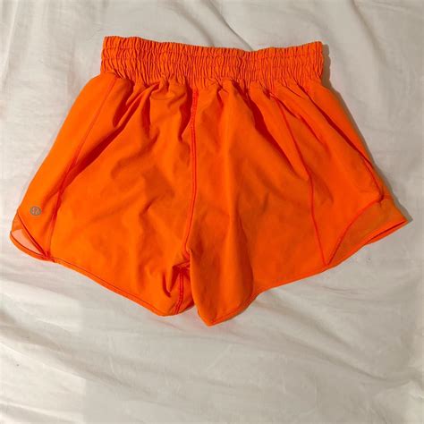 Highlight Orange Lululemon Hotty Hot Size 4 High Depop