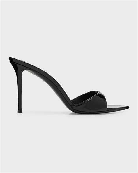 Giuseppe Zanotti Cantadora Patent Mule Sandals Neiman Marcus