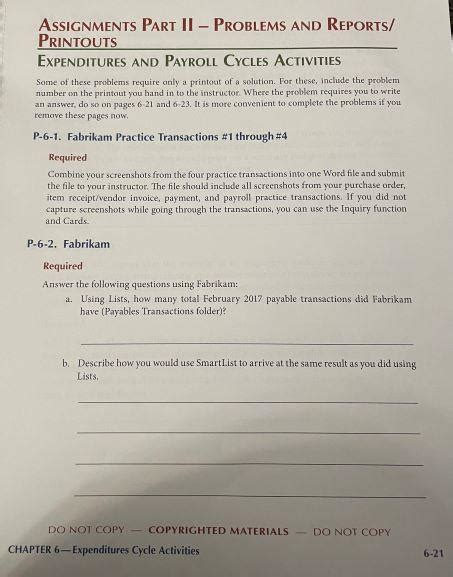 Assignments Part Ii Problems And Reports Printouts