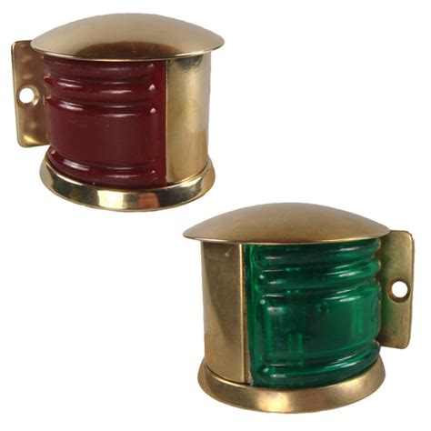 Vintage Brass Navigation Lights Sheridan Marine