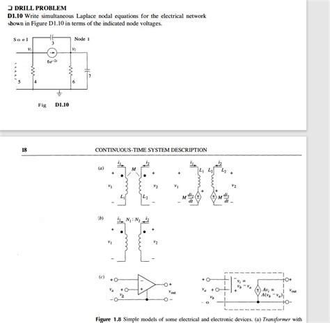 Solved Drill Problem D1 10 Write Simultaneous Laplace Nodal