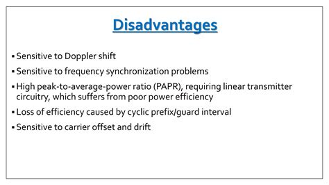 Orthogonal Frequency Division Multiplexing Ofdm Ppt