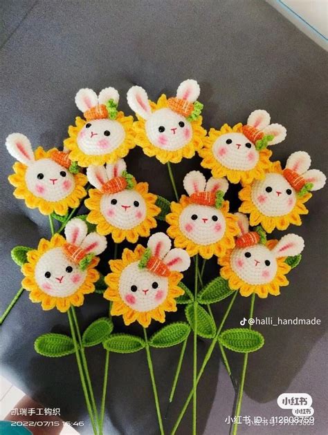 Mẫu Móc Len Hoa Mặt Thỏ