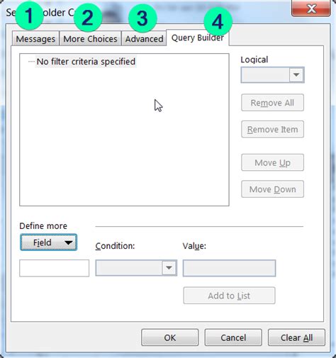 Outlook Query Builder For Advance Search Deepsonline