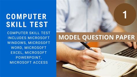 Computer Skill Test Exercise In Microsoft Excel 1 Youtube