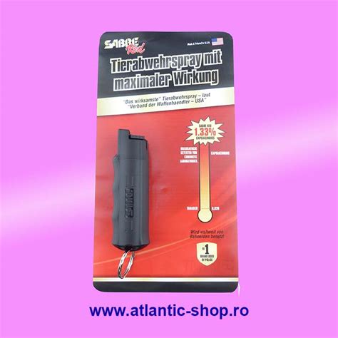 Breloc Cu Spray Lacrimogen Sabre Red Autoaparare Atlantic Shop
