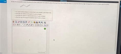 Answered Draw An Acceptable Lewis Structure For Bartleby