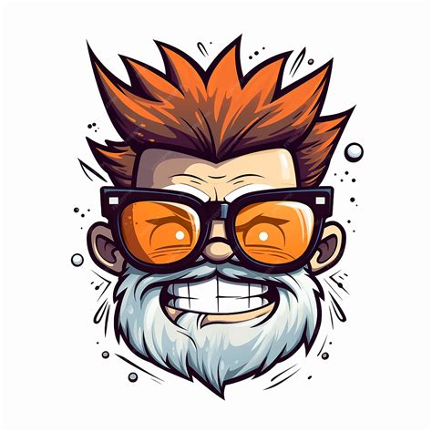 Premium Ai Image People Glasses Cartoon Logo