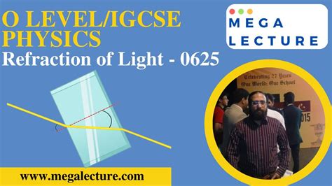 O Level Igcse Physics Refraction Of Light 0625 Youtube