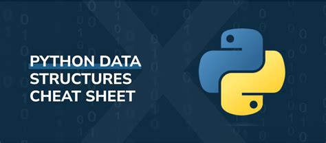 Python Data Structures Cheat Sheet The Essential Guide