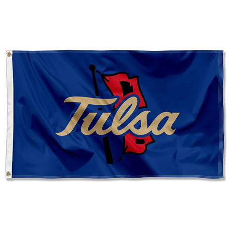 Tulsa Hurricanes Primary Logo Flag State Street Products