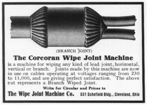 Corcoran Wipe Joint Machine Company Mycompanies Wiki Fandom