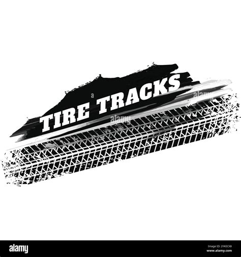 Grunge Black Tire Track Print Marks Background Stock Vector Image And Art