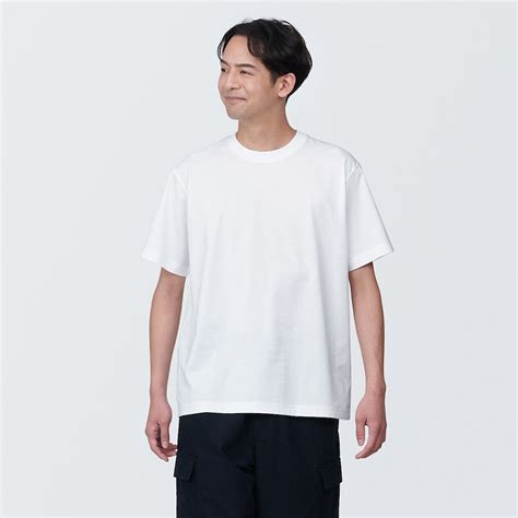 ÁO THUN CỔ TRÒN VẢI JERSEY NAM XL Trắng MUJI
