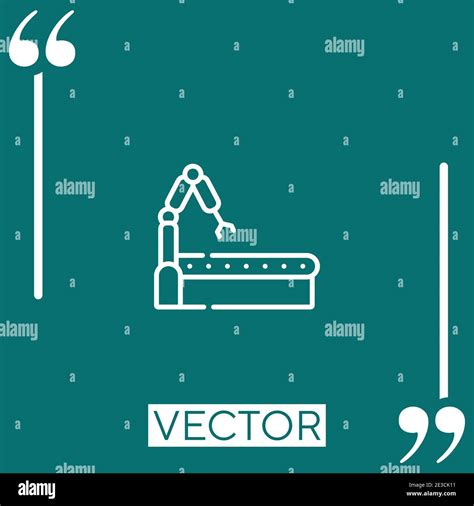 Assembly Line Vector Icon Linear Icon Editable Stroke Line Stock Vector Image And Art Alamy