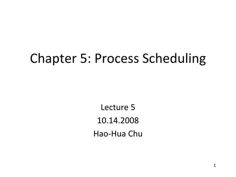 ppt chapter 5 process scheduling powerpoint presentation free