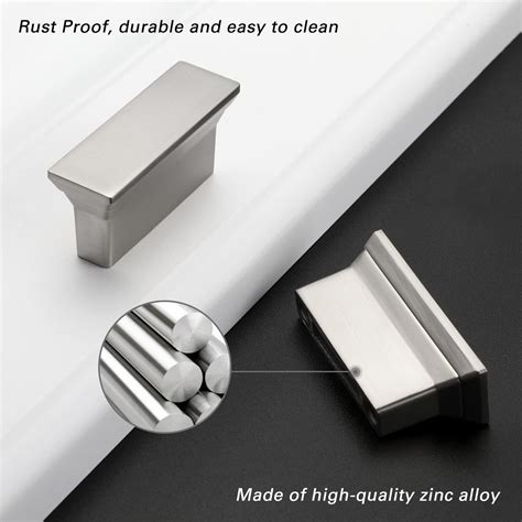 10 Pack Brushed Nickel Cabinet Knobs Silver Cabinet Knobs Kitchen Dresser Knobs