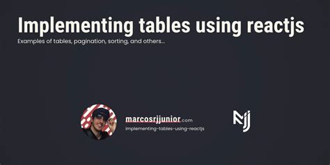 Implementing Tables Using Reactjs Dev Community