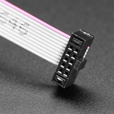 10 Pin 2x5 Socket Socket 127mm Idc Swd Cable 300mm Long The Pi Hut
