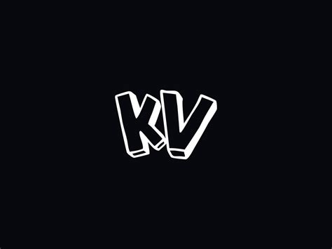 Monogram Kv Logo Icon Unique Kv Logo Letter Vector Stock 20795781
