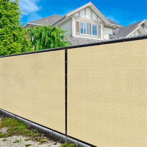 Amazon Amgo Custom Made 6 X 200 Beige Fence Privacy Screen