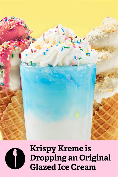 Krispy Kreme Is Dropping A New Original Glazed Flavored Ice Cream In Krispy Kreme Soft