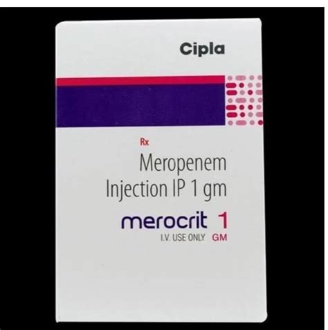 Gm Meropenem Injection IP At Rs Piece Meropenem Injection In