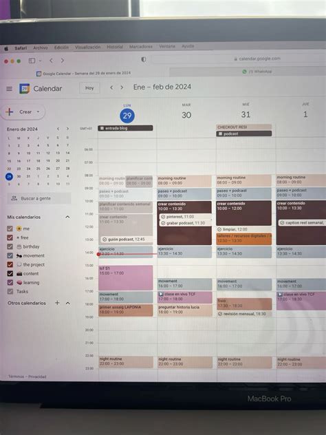 Google Calendar Color Palette Inspo Calendar Organization School