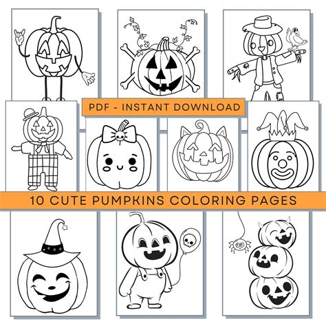 Halloween Coloring Pages Pumpkins