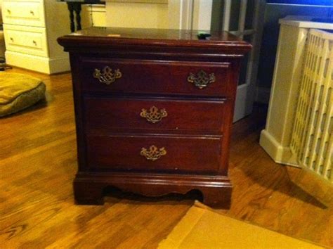 An Inch Of Gray Finished Night Stands With Crappy Photos