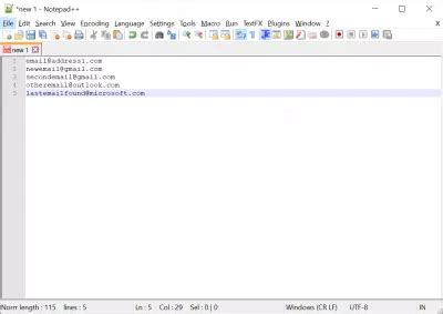 Notepad Extract Email Addresses From Text File In Few Steps