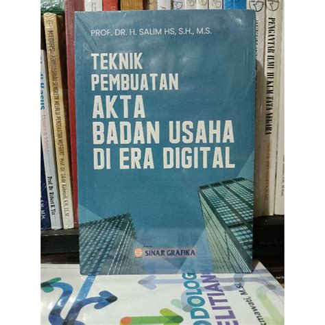 Jual Original Buku Teknik Pembuatan Akta Shopee Indonesia