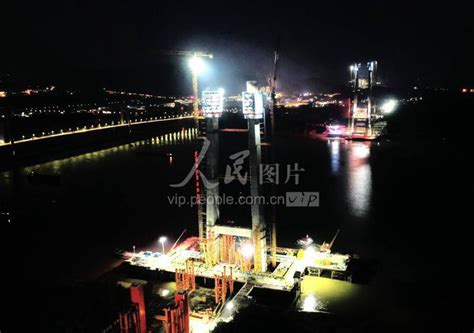 安徽：g3铜陵长江公铁大桥建设有序推进 人民图片网
