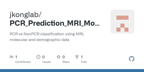 Github Jkonglab Pcr Prediction Mri Molecular Demographics Pcr Vs