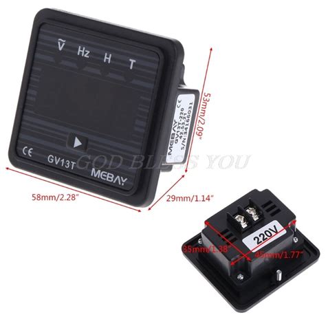 Gv13t Ac220v Diesel Generator Digital Voltmeter Frequency Hour Test