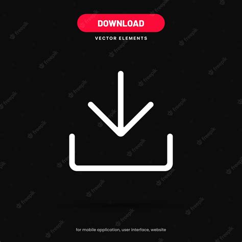 premium vector 3d download button icon upload icon down arrow