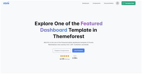 Toptool Able Pro Free Vuejs Admin Dashboard Review Features Pricing
