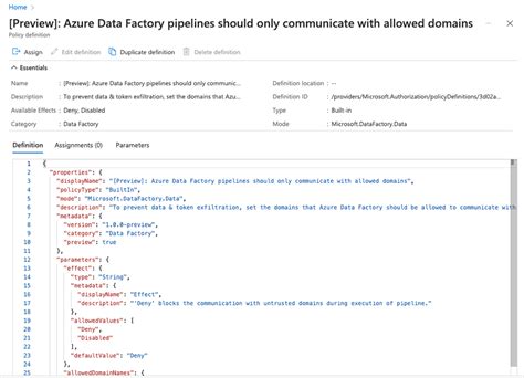 Securing Outbound Traffic With Azure Data Factorys Outbound Network Rules By Setting An