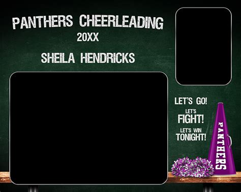 Memory Mate Photo Template Cheer Chalk